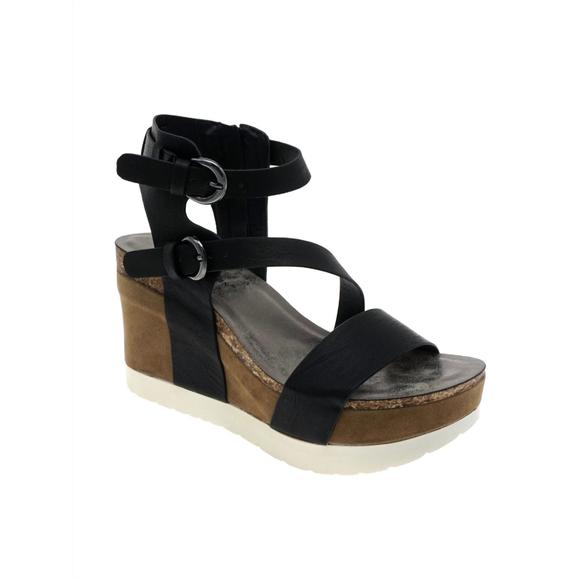 Pierre Dumas | Shoes | New Pierre Dumas Gravity 2 Wedge Sandal In Black ...